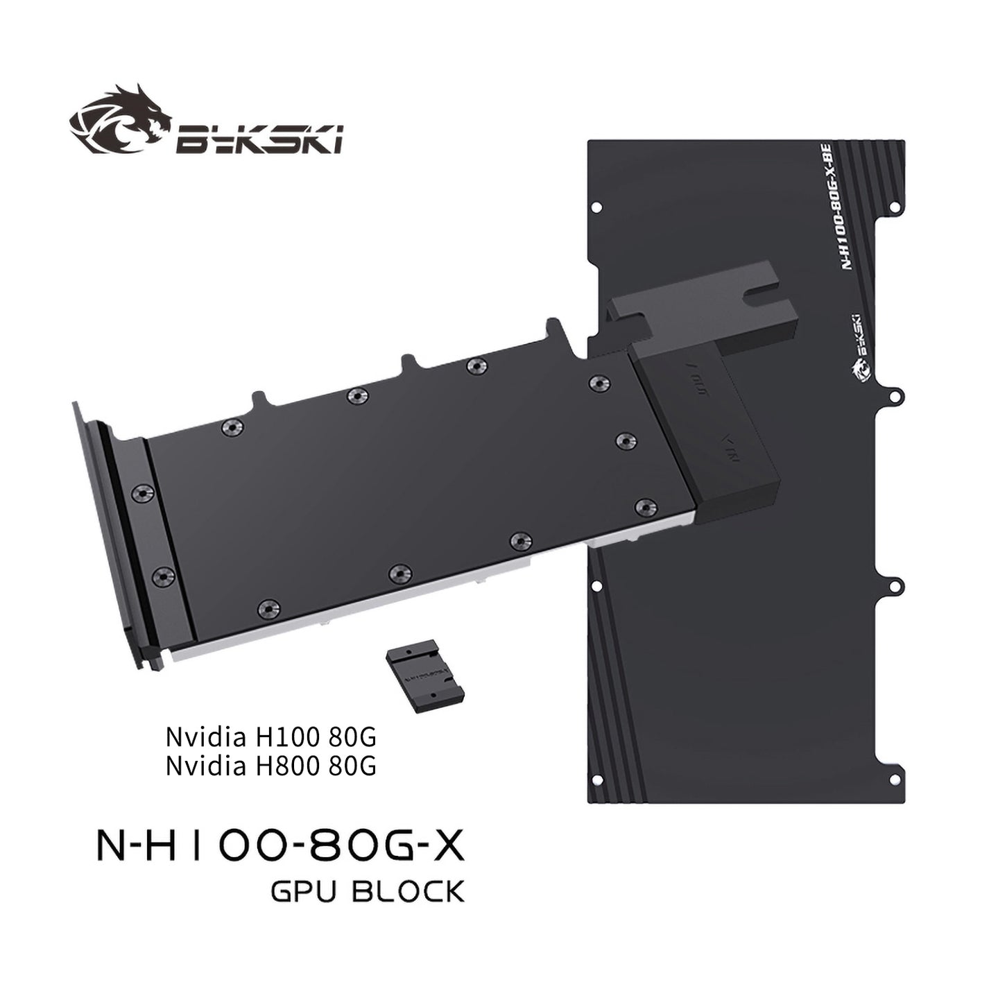 Bykski GPU Block For Nvidia H100 80G / H800 80G, High Heat Resistance – FormulaMod
