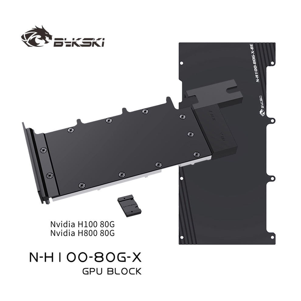 Bykski GPU Block For Nvidia H100 80G / H800 80G, High Heat Resistance ...