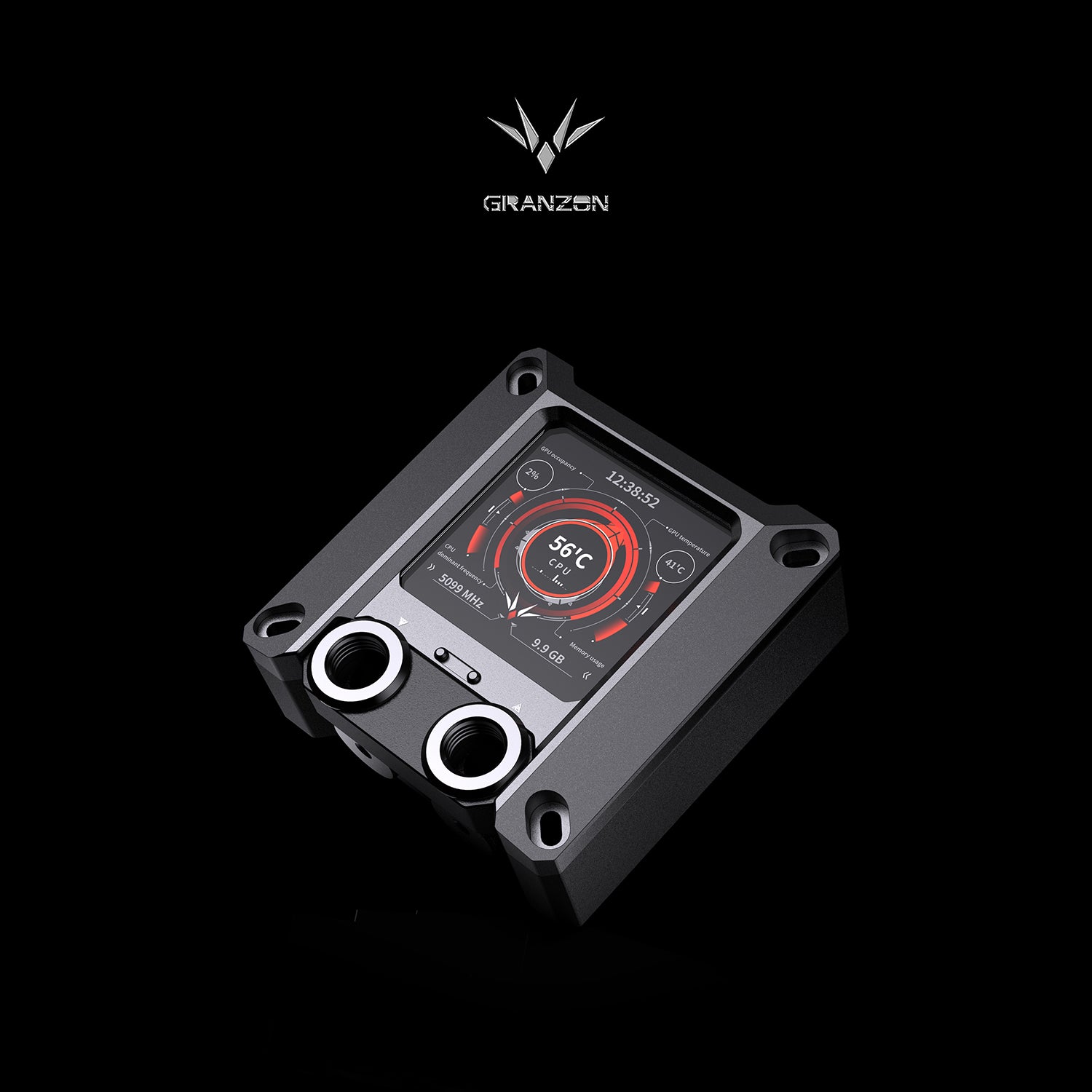 Granzon Digital Display CPU Block for AI Workst | FormulaMod