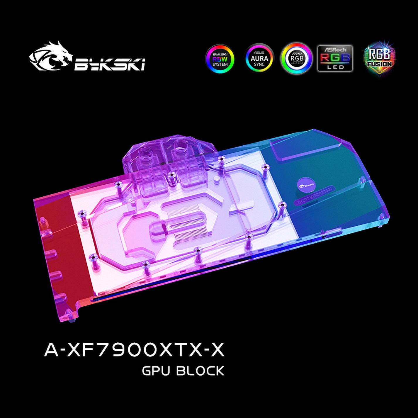 Bykski GPU Water Block For XFX RX 7900 XTX Speedster Merc 310 / 7900 X ...