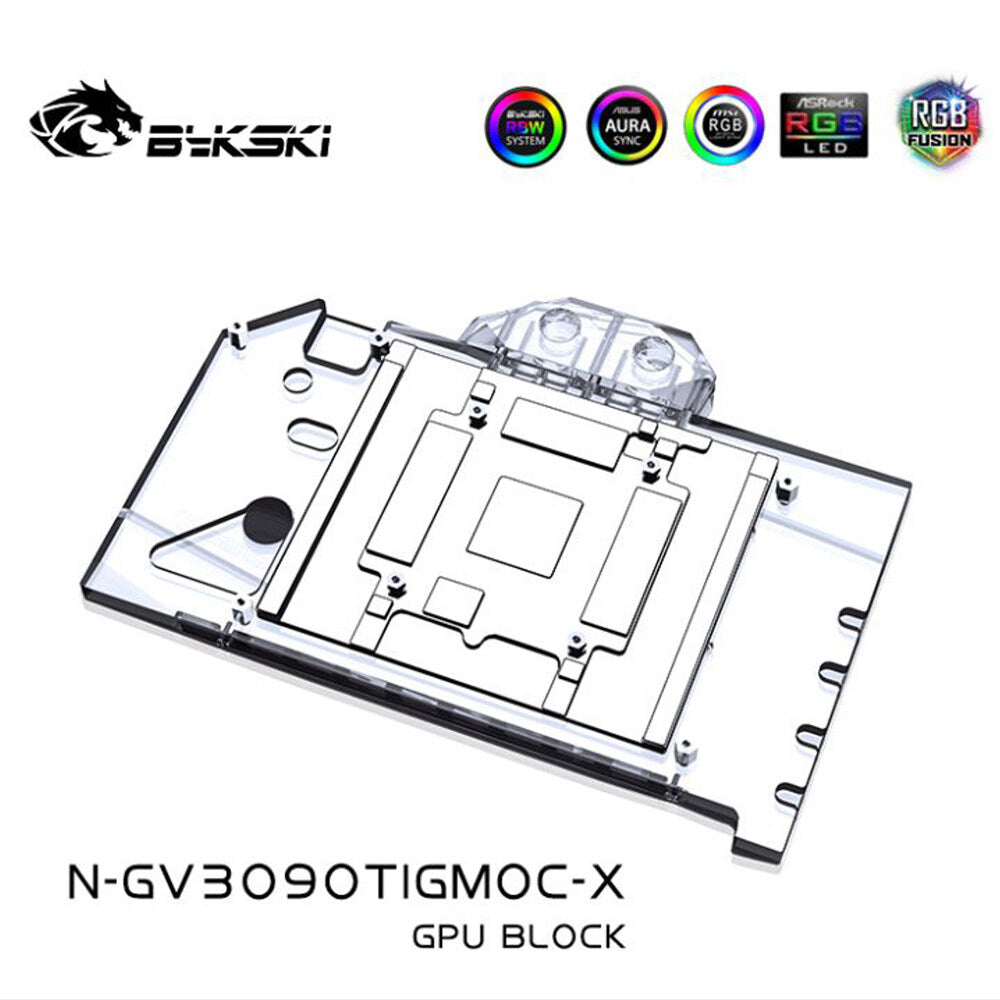 Bykski GPU Water Block For Gigabyte RTX 3090 TI Gaming OC 24G, Full Co – FormulaMod